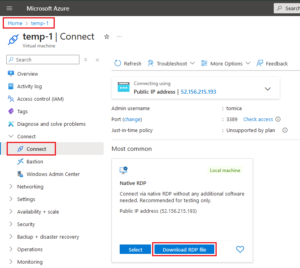 Remote Desktop connection to an Entra ID-joined Windows Server with ...